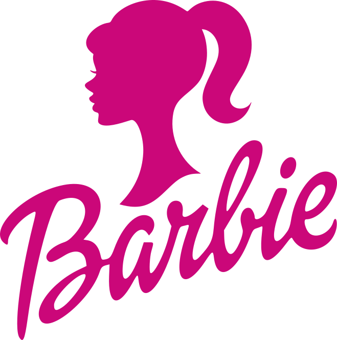 Barbie logo met gezicht